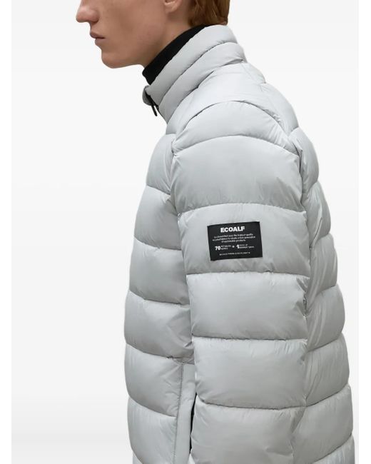 Ecoalf Zip-Up Padded Jacket in Grey for Men | Lyst UK