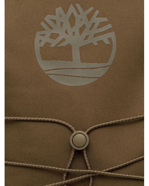 Timberland Logo-Print Backpack in Green | Lyst UK