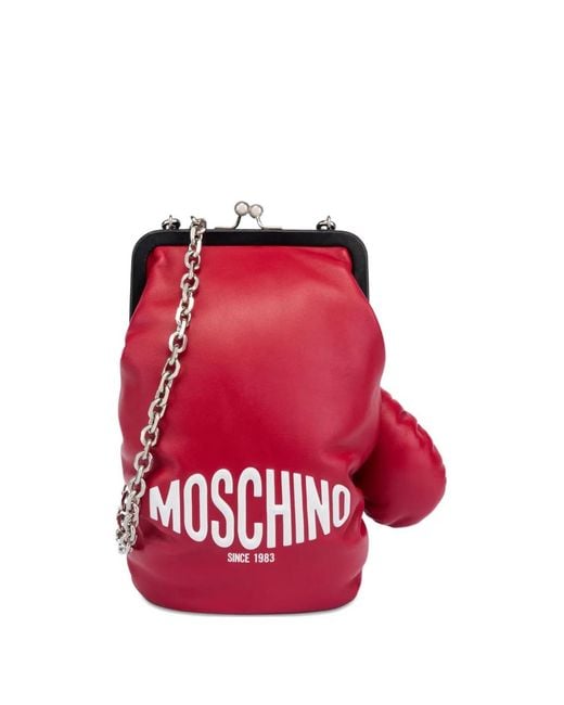 Moschino Boxing-Glove-Shape Chain-Strap Shoulder Bag in Red for Men ...