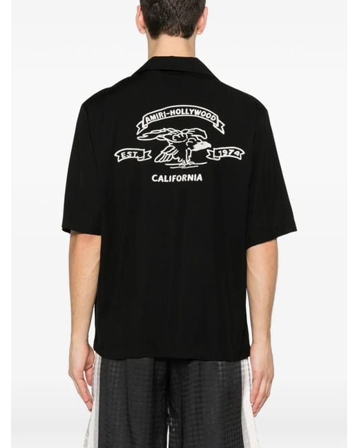 Amiri Graphic Short-Sleeve Shirt in Black for Men | Lyst UK