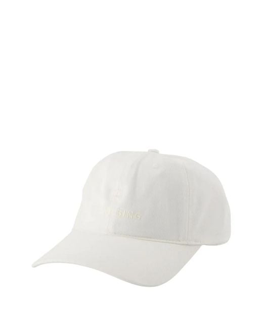 Anine Bing "Jeremy" Baseball Cap in White | Lyst UK