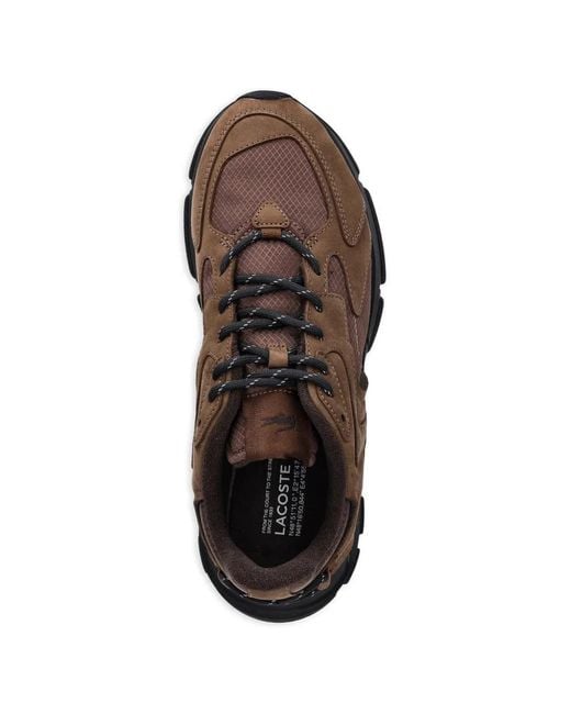 Lacoste L003 Neo 225 Low-Top Sneakers in Brown for Men | Lyst UK