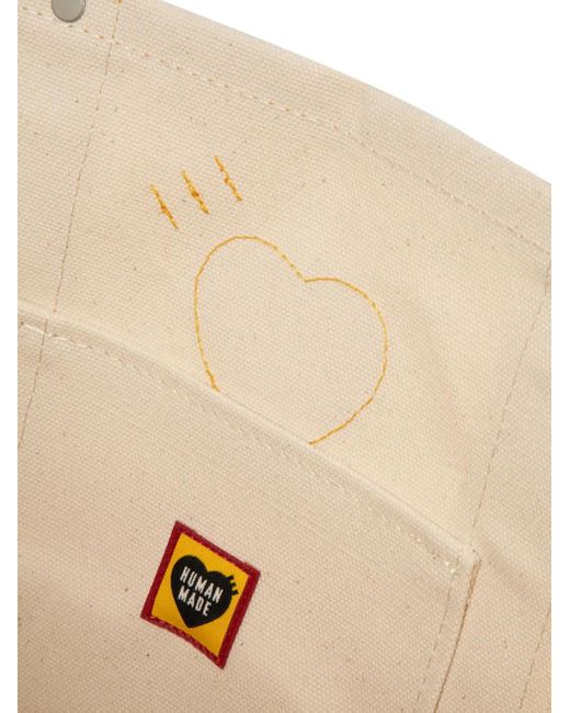 Human Made Heart-Graphic Canvas Tote Bag in Red for Men | Lyst