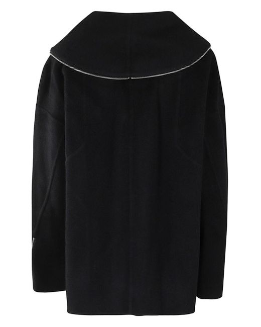 Helmut Lang Cocoon Zip-Up Jacket in Black | Lyst