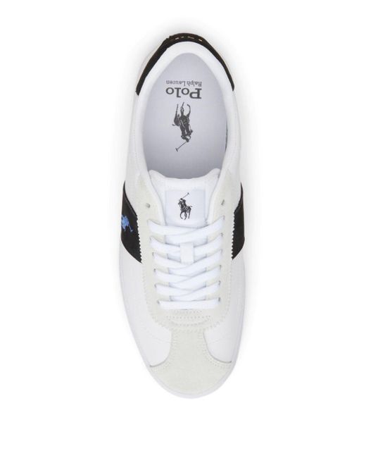 Polo Ralph Lauren Leather Trainers in White for Men | Lyst