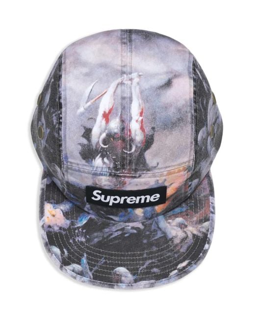 Supreme Frazetta Baseball Cap in Gray for Men | Lyst