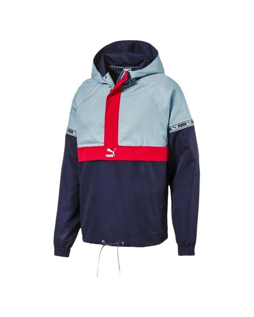 PUMA Xtg Woven Savannah Track Jacket in Blue for Men | Lyst