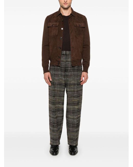 Ralph Lauren Panelled Jacket in Brown for Men | Lyst