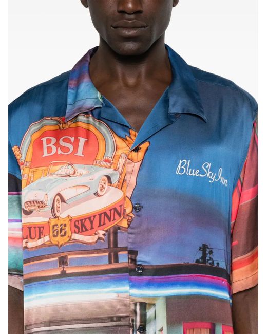 BLUE SKY INN Night Stop Shirt in Blue for Men | Lyst UK