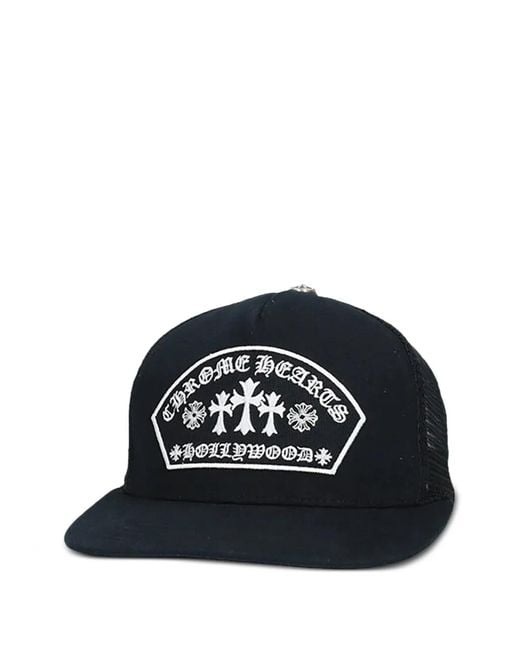 Chrome Hearts Hollywood Triple Cross Embroidered Trucker Cap Hat in ...