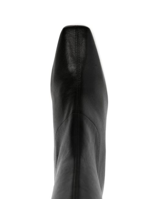 Jude Square-Toe Leather Boots in Black | Lyst UK