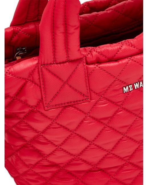 MZ Wallace Mini Metro Deluxe Quilted Tote Bag in Red | Lyst
