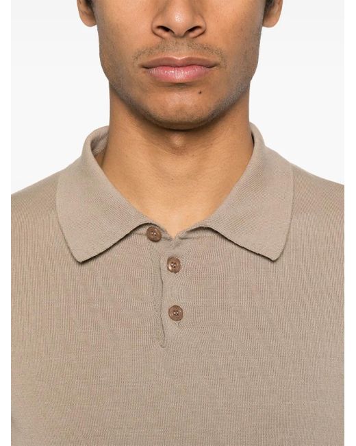 Add Knit Polo Top in Natural for Men | Lyst UK