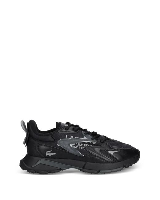 Lacoste L003 Neo Tech Logo Lace-Up Sneakers in Black for Men | Lyst UK