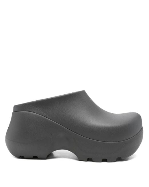 Crocs™ Platform Clog Slides in Gray | Lyst