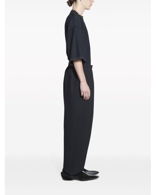 Balenciaga Wide-Leg Extra-Long Track Pants in Blue for Men | Lyst