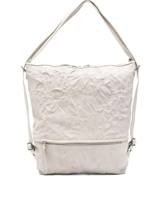 Reptile's House Leather Backpack in White | Lyst UK