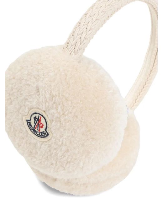 Moncler Teddy Ear Muffs in White | Lyst