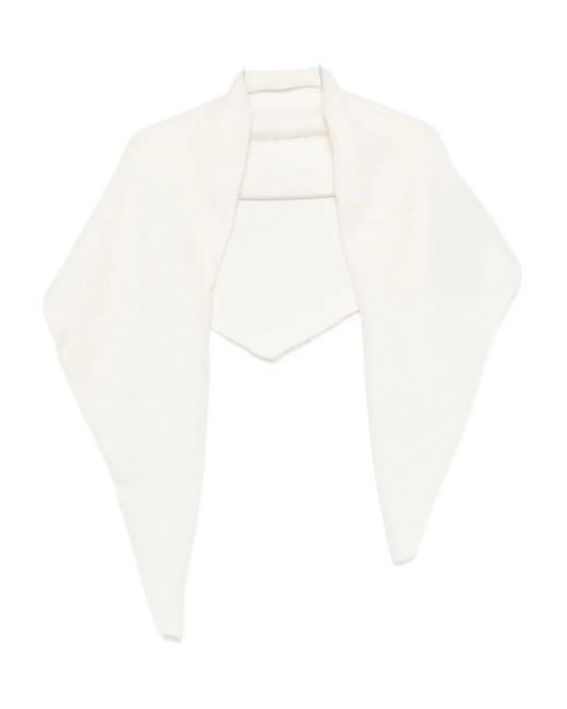 Tela Textured Scarf in White | Lyst UK