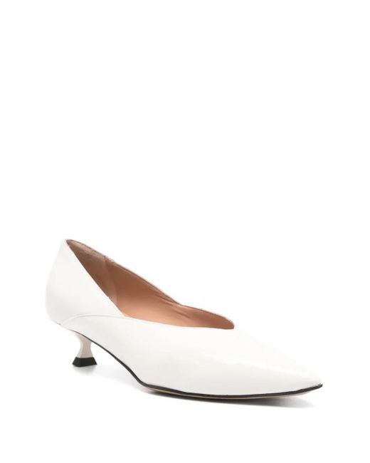 Marc Ellis 45Mm Leather Pumps in White | Lyst