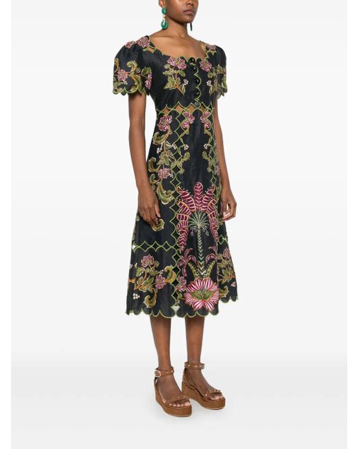 FARM Rio Ravenala Maxi Dress in Black | Lyst