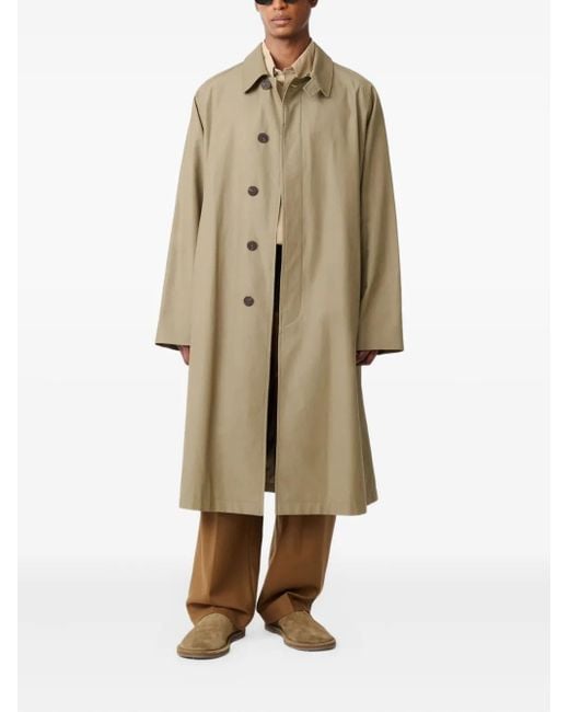 Studio Nicholson Crowe Coat in Natural for Men | Lyst