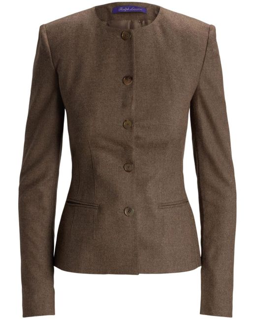 Ralph Lauren Jennette Blazer in Brown | Lyst