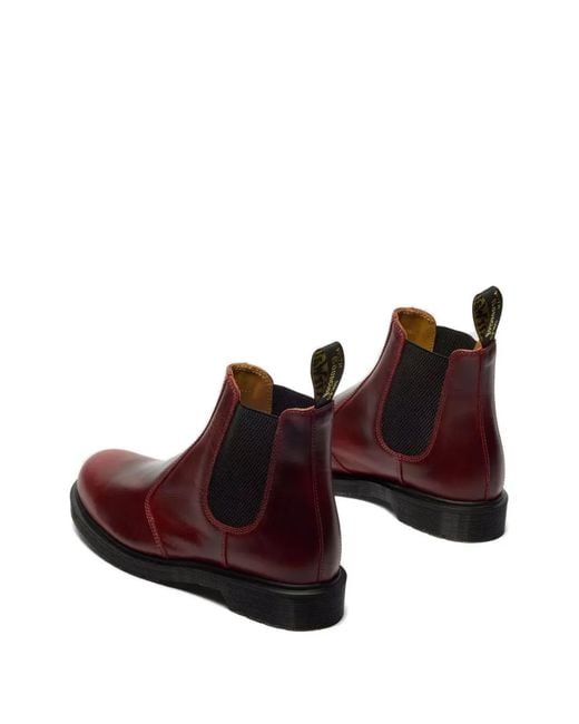 Dr. Martens Leather Chelsea Boots in Red for Men | Lyst UK