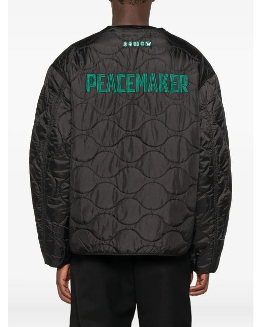 Peacemaker Oamc Quilted Buttoned Jacket in Grey for Men | Lyst UK