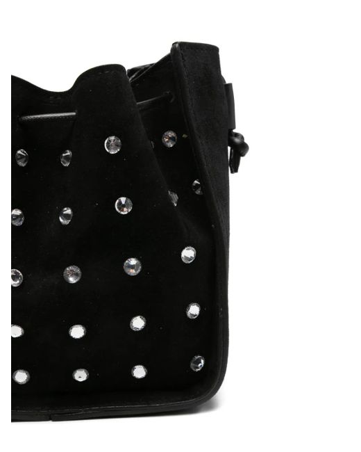Forte Forte My Pepita Crystal-Embellished Bucket Bag in Black | Lyst UK