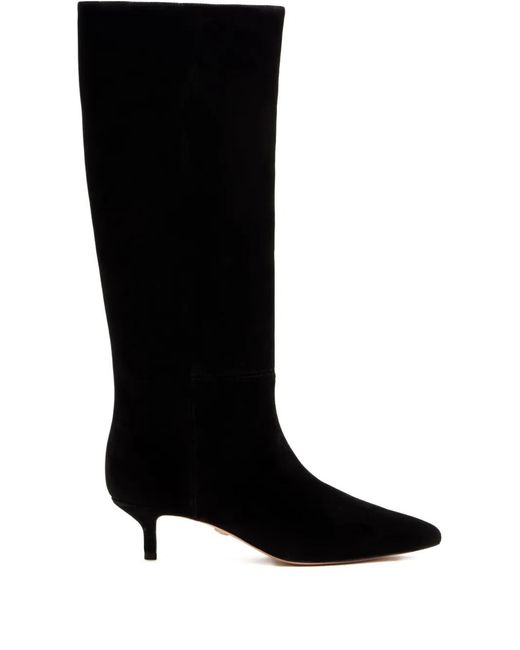 Veronica Beard Lisa Suede Boots in Black | Lyst UK