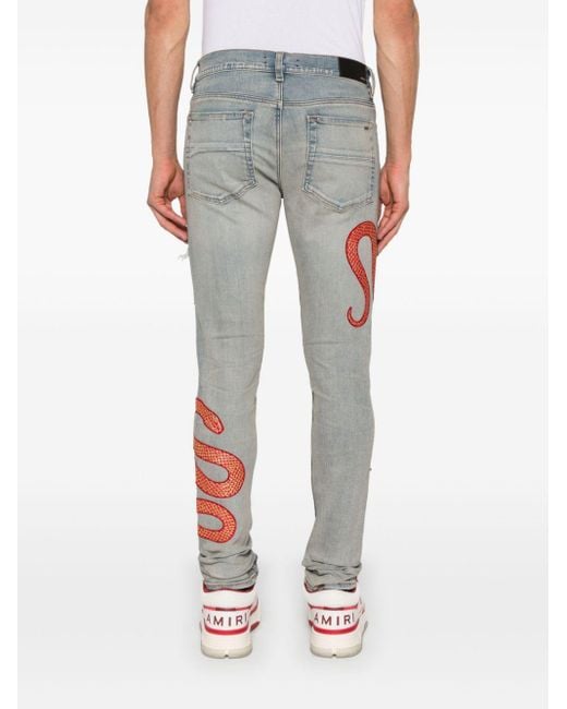 Amiri Snake Jeans in Blue for Men | Lyst UK