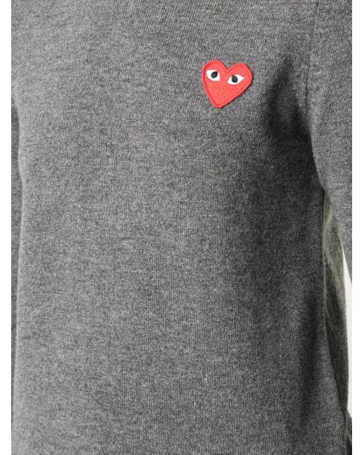 COMME DES GARÇONS PLAY Comme Des Garçons Play Heart Patch Sweater in ...