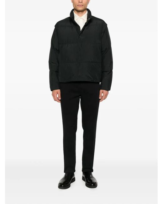 Herno High-Neck Quilted Jacket in Black for Men | Lyst