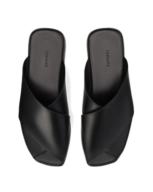 Lemaire Cross Slides in Black for Men | Lyst