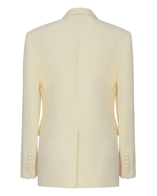 Adam Lippes Two-Button Blazer in Natural | Lyst