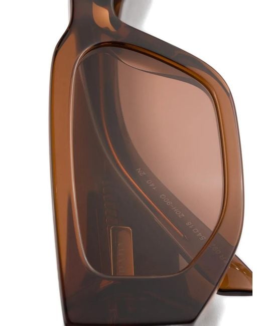 Prada Rectangle-Frame Logo Sunglasses in Pink for Men | Lyst UK