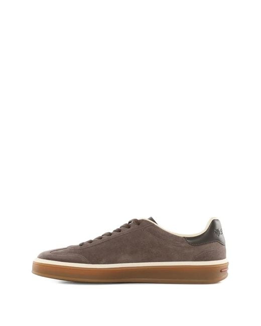 Loro Piana Walk Suede Lace-Ip Sneakers in Brown for Men | Lyst UK