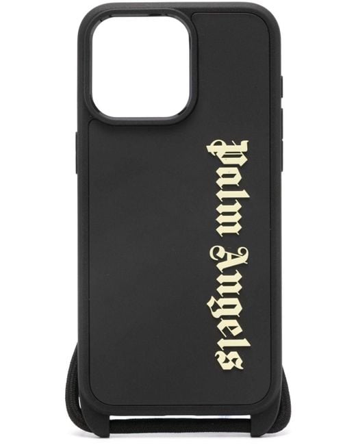 Palm Angels Logo-embossed Iphone 15 Pro Case in Black for Men | Lyst