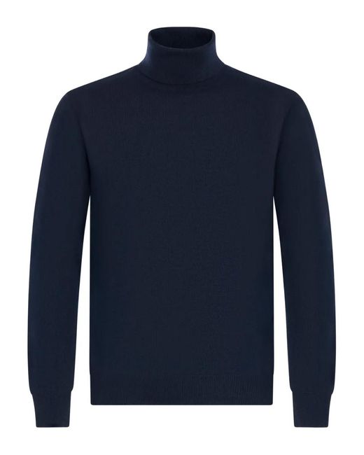 Franzese Collection Roll-Neck Sweater in Blue for Men | Lyst UK