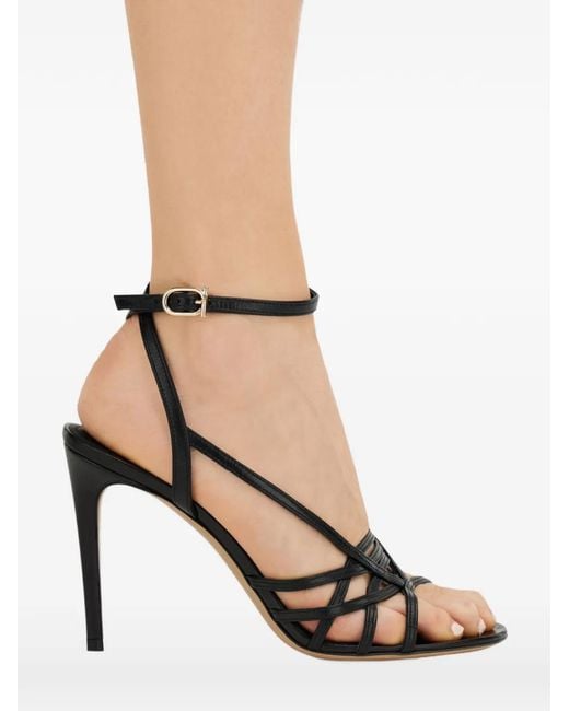 Ferragamo Strappy Sandals in White | Lyst