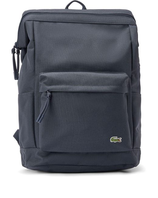 Lacoste Logo-Patch Backpack in Blue for Men | Lyst