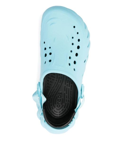 Crocs™ Perforated-Detail Rubber Clogs in Blue | Lyst