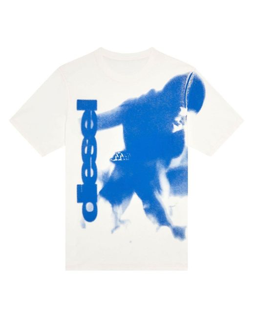 DIESEL T-Just Cotton T-Shirt in Blue for Men | Lyst DIESEL T-Just Cotton T-Shirt in Blue for Men | Lyst