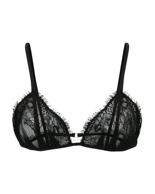 Victoria Beckham Triangle Cup Bra in Black | Lyst UK