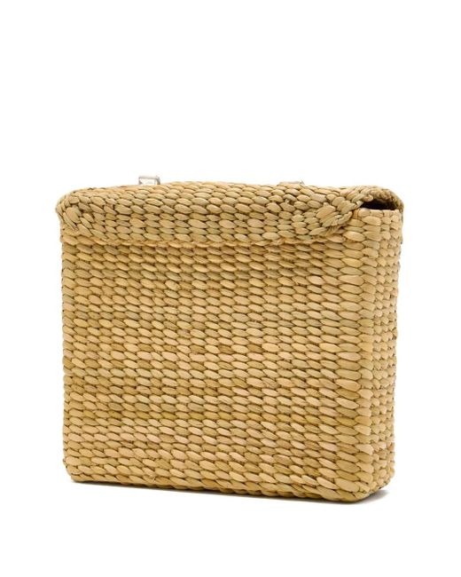 Poolside Crystal-Bow Satchel in Metallic | Lyst