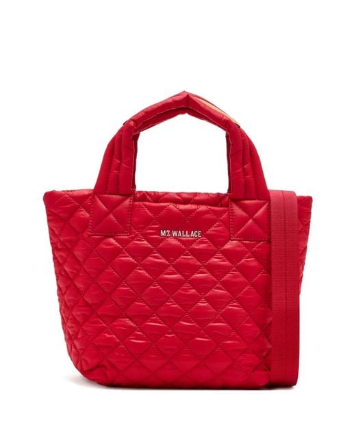 MZ Wallace Mini Metro Deluxe Quilted Tote Bag in Red | Lyst Australia