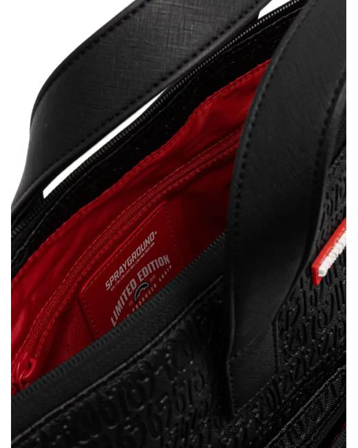 Sprayground Logo-Embossed Travel Bag in Black | Lyst