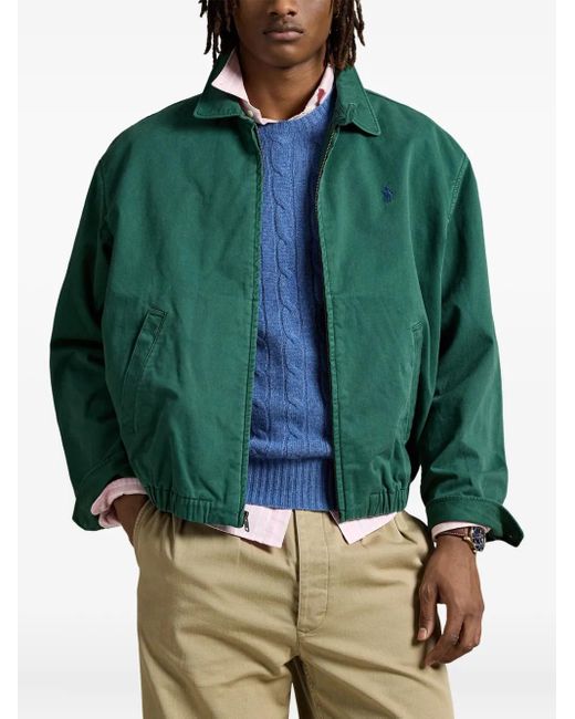Polo Ralph Lauren The Big Zip-Up Jacket in Green for Men | Lyst
