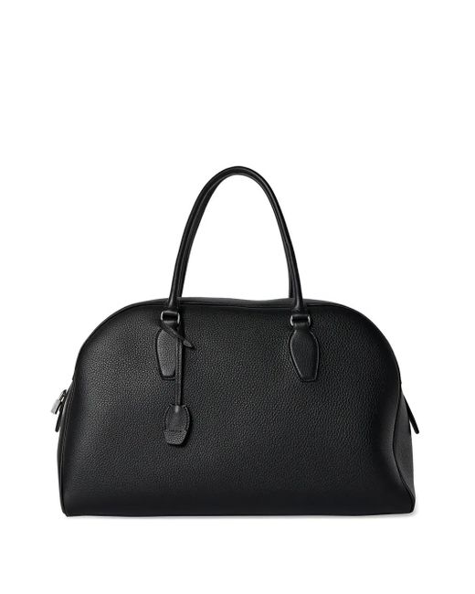 The Row India Leather Tote Bag in Black | Lyst